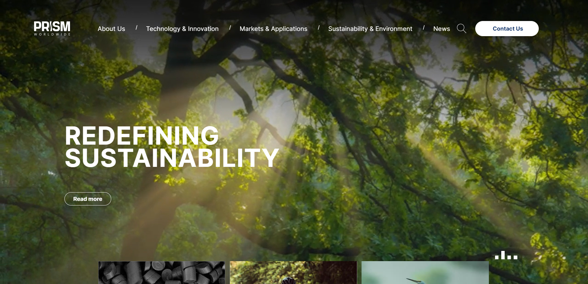 WordPress Website Upgrade- Prism Worldwide